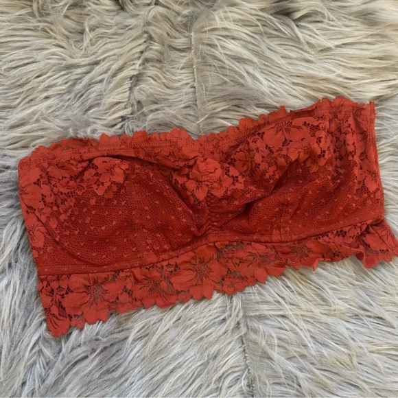 Auden | Intimates & Sleepwear | Auden Rust Orange Lace Underwire ...